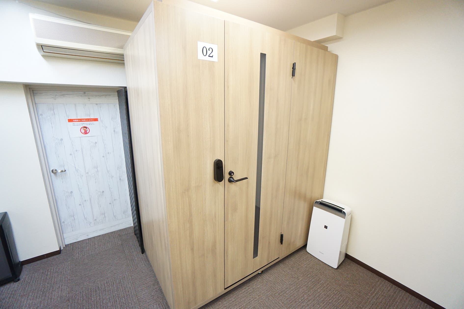 ＜TimePort木場ワーキングブースNo.2＞完全個室⭐️光回線Wi-Fi/モニター無料！テレワーク/Web会議の写真7