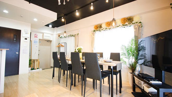 セルフクリーニングでお得😆パーティ🎉料理🆗隠れ家的な貸切ルーム4Fアクセス簡単!C6駅出口4分🌎階段4階【イーグレット池袋】の写真2