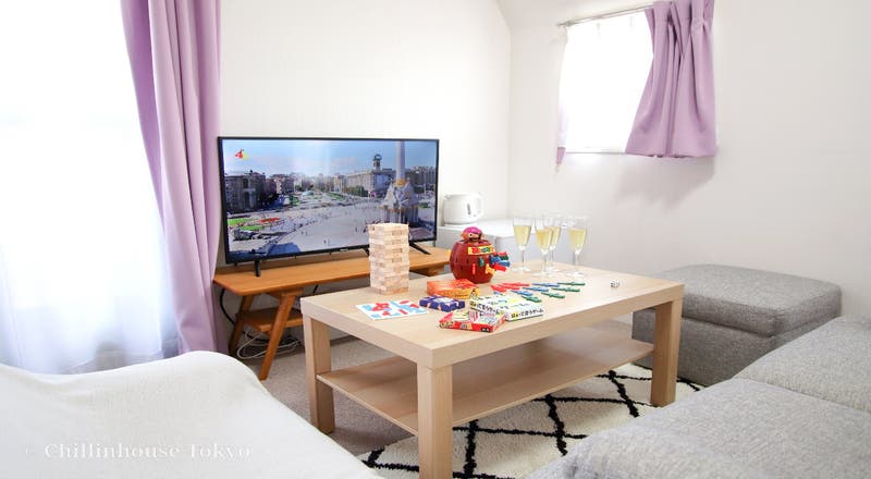 🙊２４時間利用可🛏️ダブルベッド２台🎉女子会、オンラインライブ😍大人気ゲーム機👍ネトフリ、アマプラ見放題🙆