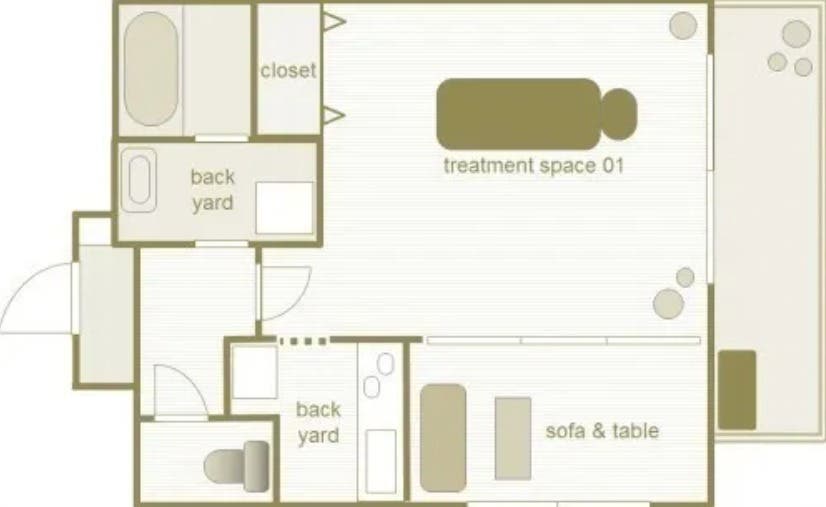 【限定お値引き中！】南森町駅1分✨大阪駅からも便利な完全個室の人気サロン✨施術ベッド4台まで可✨エステや整体の施術/講習/練習にの写真9