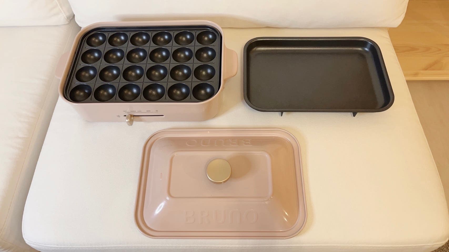 🐙２番人気🐙【BRUNOホットプレート(たこ焼き24個プレート有)】の画像1