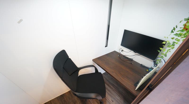 ⭐️OPENキャンペーン価格⭐️＜wash+明海ワークブース＞コインランドリー内のワークブース💼Wi-Fi📶モニター🖥