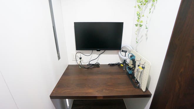 ⭐️OPENキャンペーン価格⭐️<wash+明海ワークブース>コインランドリー内のワークブース💼Wi-Fi📶モニター🖥の写真4