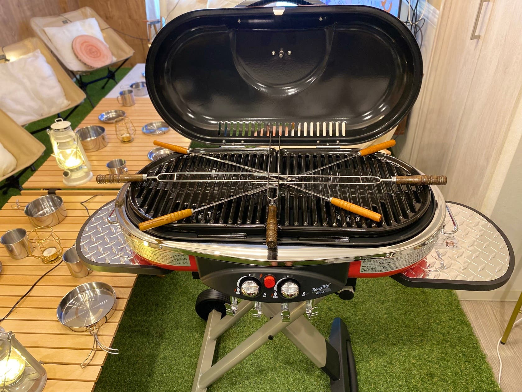 ガチンコBBQグリル ガス付き🔥BBQコンロの画像1