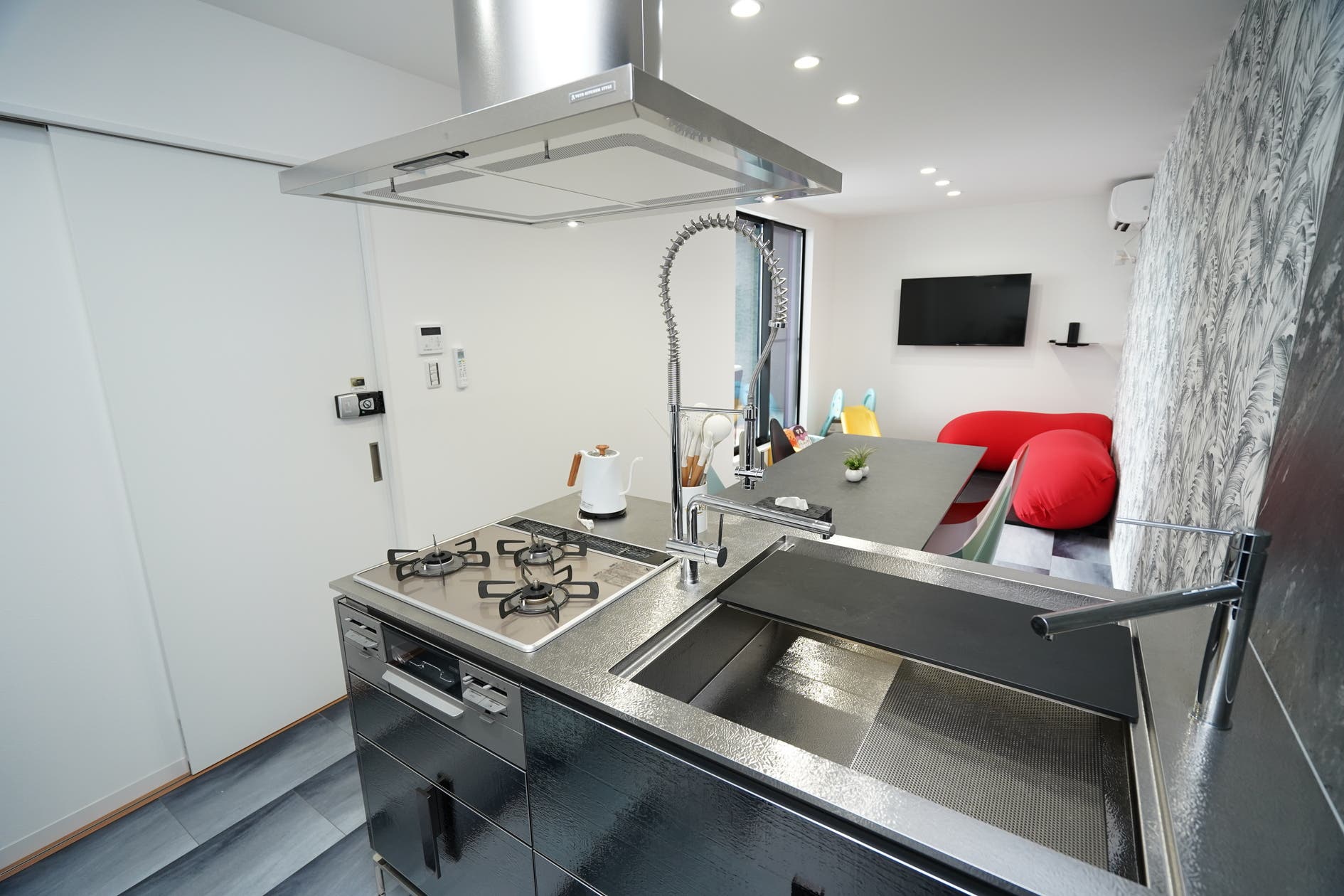 ＜キッチンスタジアム201＞TOYO KITCHENシステムキッチン🍳バルコニー付き☀️パーティー/誕生日会/女子会/撮影の写真12