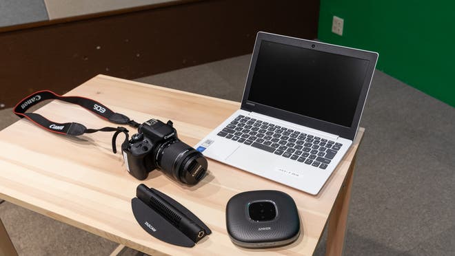 壁面大型グリーンバック・動画撮影・LIVE配信スタジオ・高速光回線・機材貸出無料、メイクルーム完備の写真12