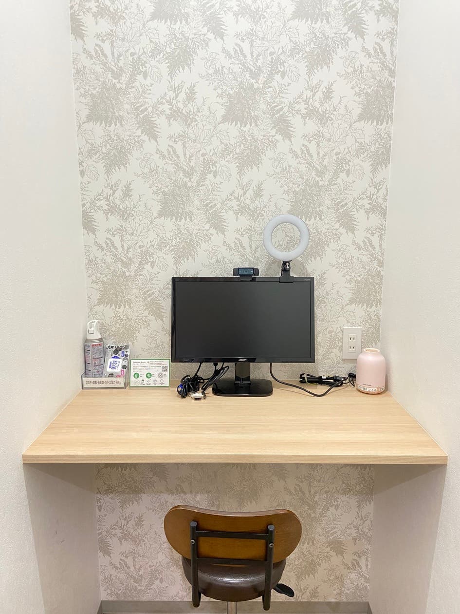 【江戸堀】1名用WEB会議室　#受付スタッフ#完全個室#Wi-Fi完備#テレワーク＃WEB会議の写真7