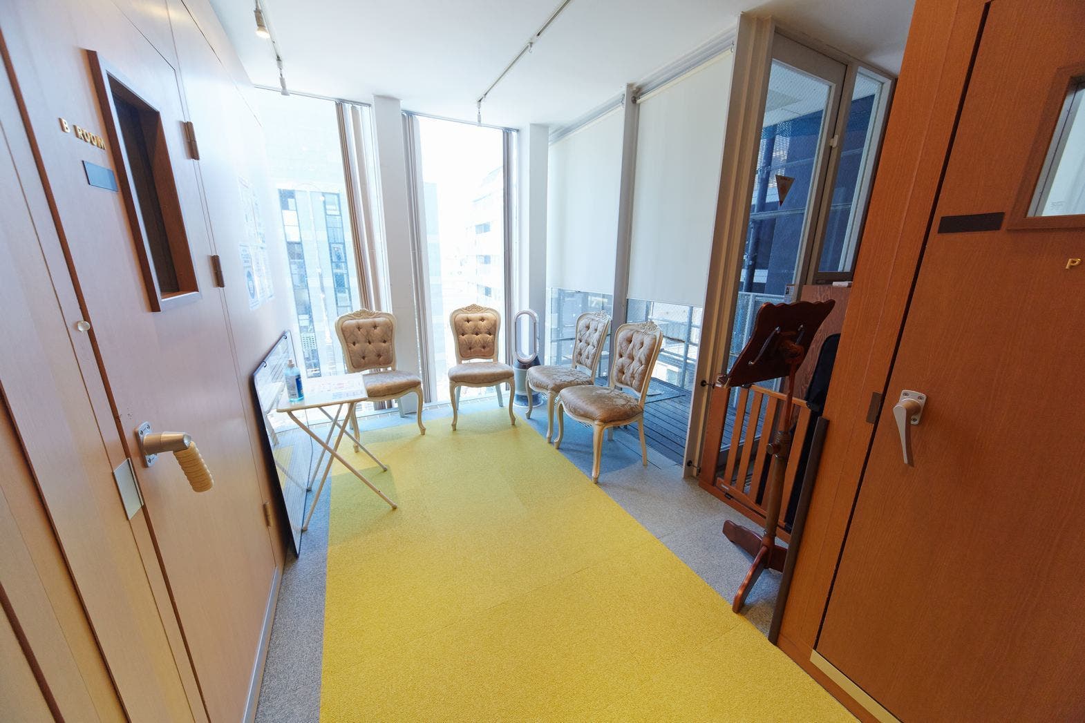 【個人／法人／教室開催OK】《１フロア貸切：防音室３部屋》各部屋ピアノ有《24時間利用可／要予約》：A＋B＋C（プチルーム）の写真5