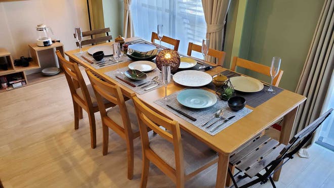 深夜利用可能🌃最大16名👨4K対応55型TV📺キッチン設備完備🔪広々スペース!!の写真5