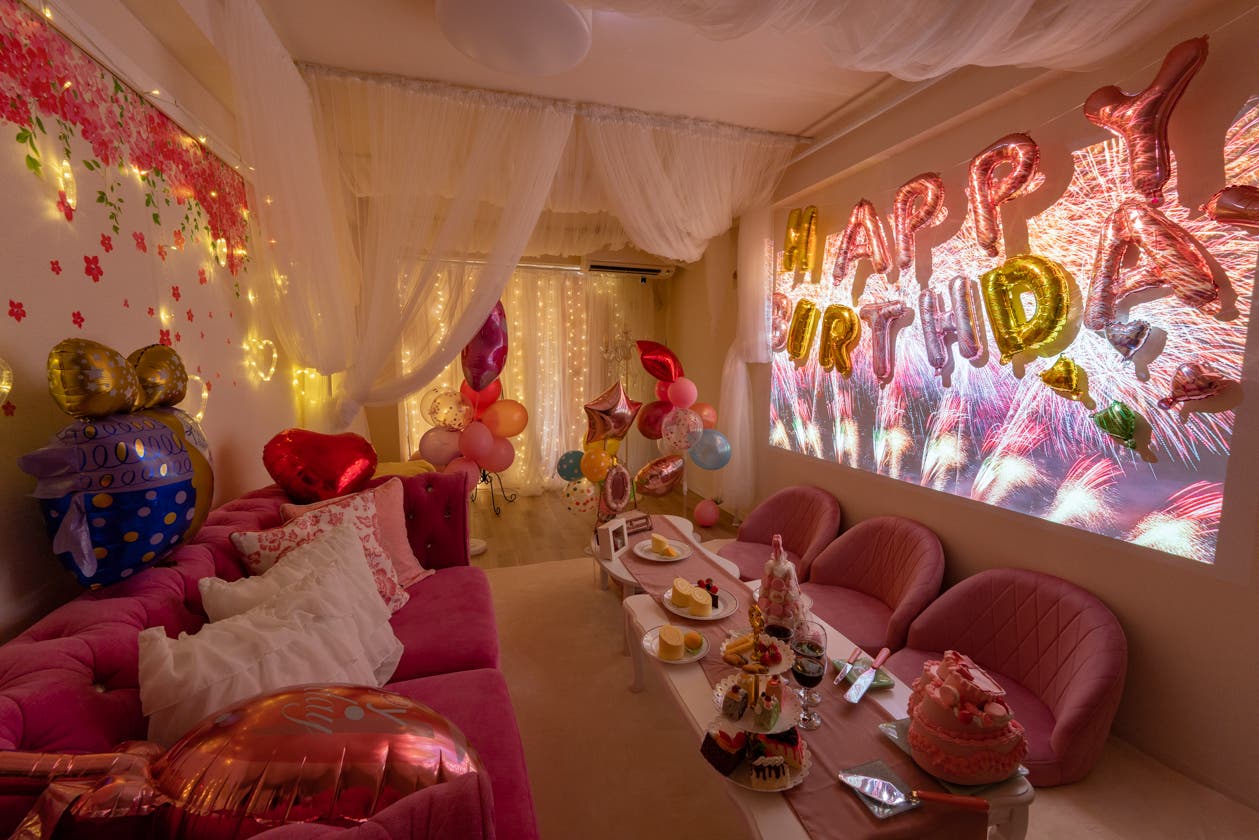 ✨リニューアル記念SALE✨五反田駅3分🎀元SKE🤍設備品無料！大画面で推しを♪推し会・誕生会•女子会•祭壇🎂・撮影24h💕の写真8