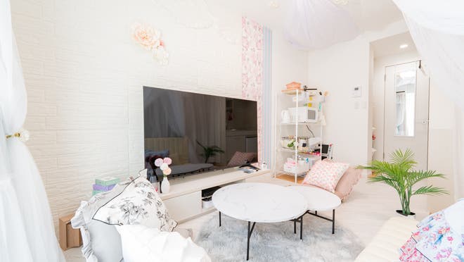 メリクリSALE🎉プリンセス気分✨天蓋✨おしゃれネオン空間✨女子会🍷デート💖撮影📷推し活💖神サイズTV📺セブン1分の写真8