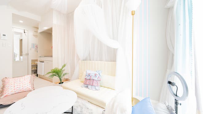 メリクリSALE🎉プリンセス気分✨天蓋✨おしゃれネオン空間✨女子会🍷デート💖撮影📷推し活💖神サイズTV📺セブン1分の写真11