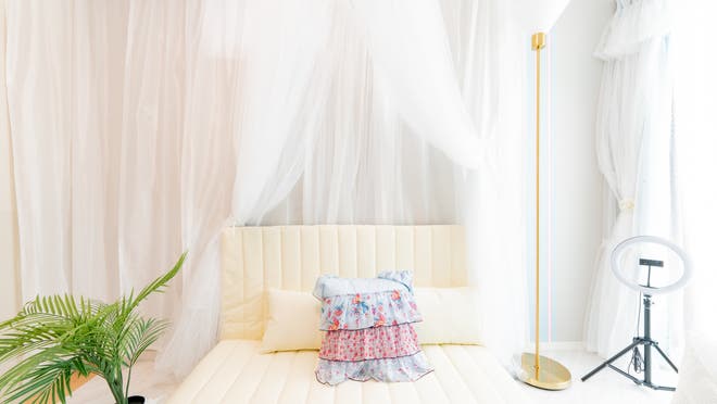 メリクリSALE🎉プリンセス気分✨天蓋✨おしゃれネオン空間✨女子会🍷デート💖撮影📷推し活💖神サイズTV📺セブン1分の写真4