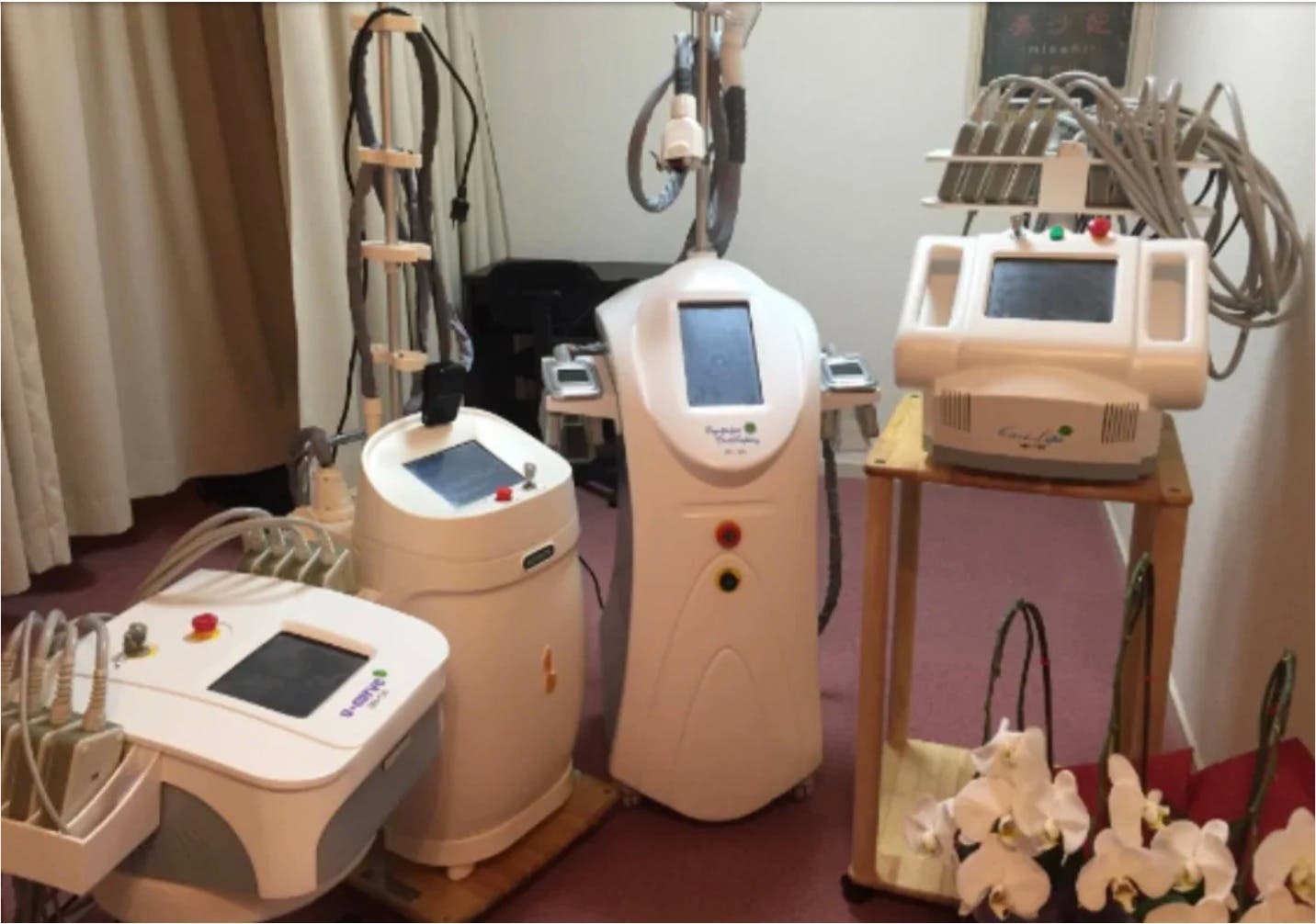 冷却痩身、キャビ、ラジオ波など最新機器をご利用いただけます！インドエステ、痩身、美顔小顔などの写真2