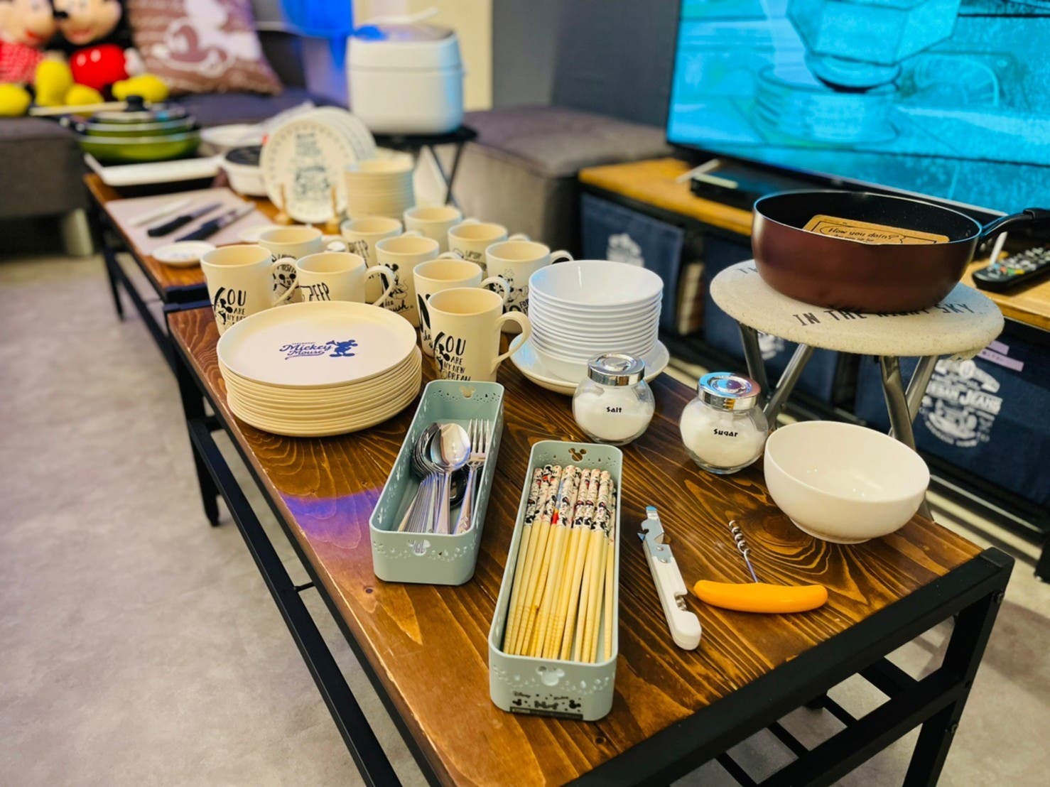 お家デート💕大型テレビtoソファで映画鑑賞📺キッチン設備mo充実👩‍🍳夜行バス早朝🚌【シャワー無料✨】の写真12