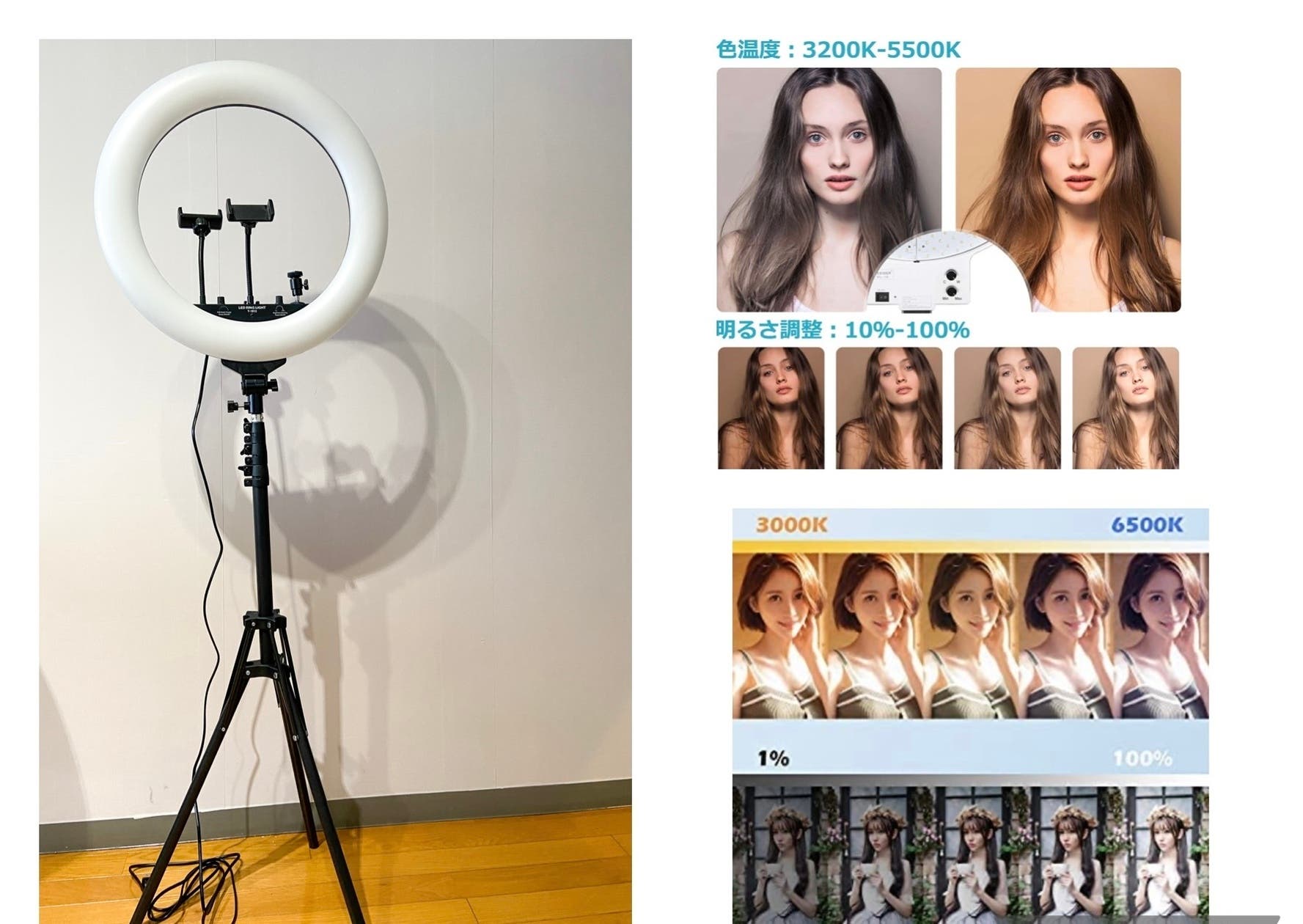 【02💐特割&最大50％OFF🉐】人気の韓国風スタイルで非日常をグッと演出✨💖女子会💑ママ会に最適♪大型撮影ライト付の写真17