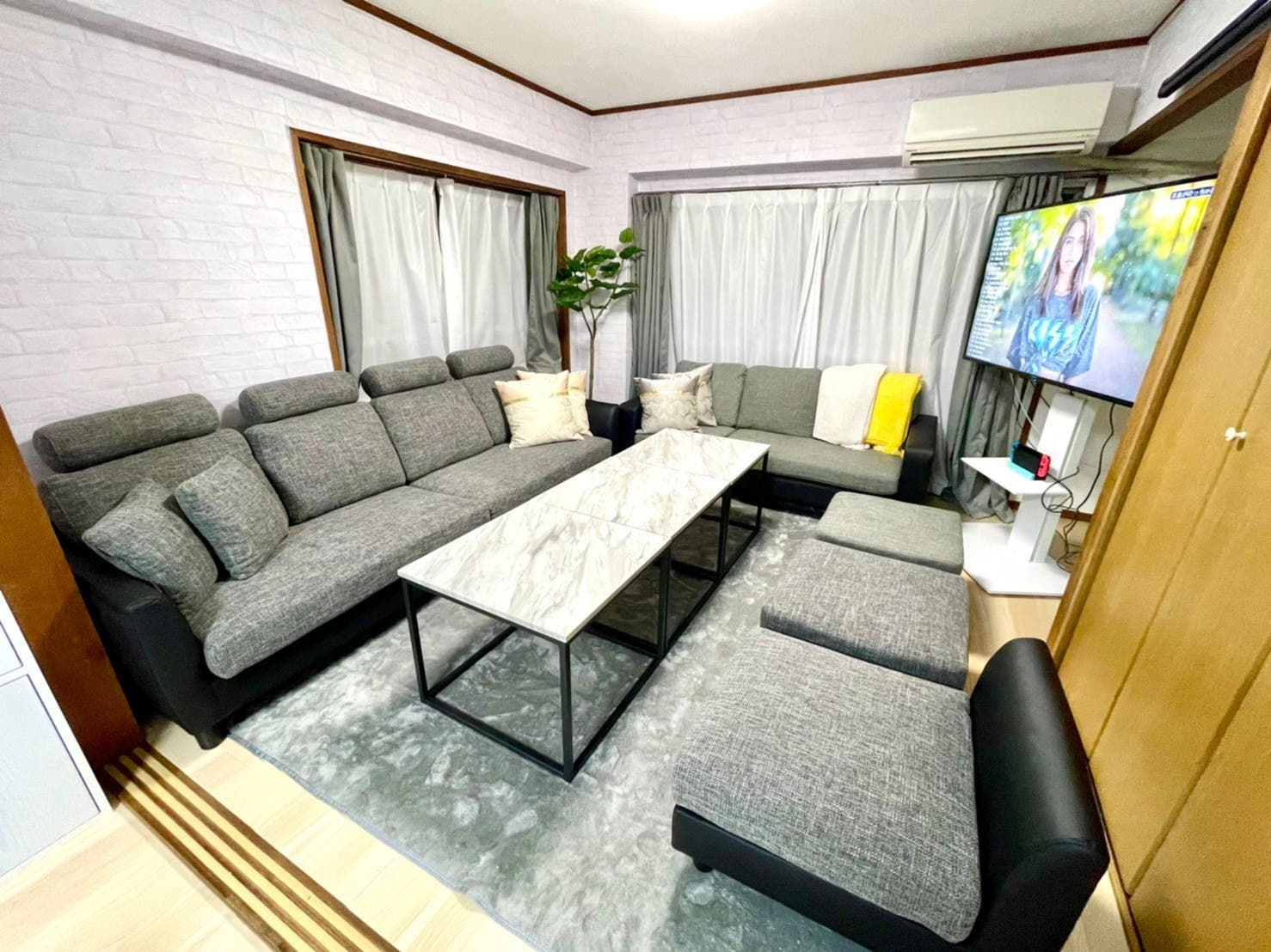 【広いキッチン🍽】駅6分✨最大20名🙆‍♀️100㌅大画面でゲーム・鑑賞🎥24H🌃【alpha_001】の写真11