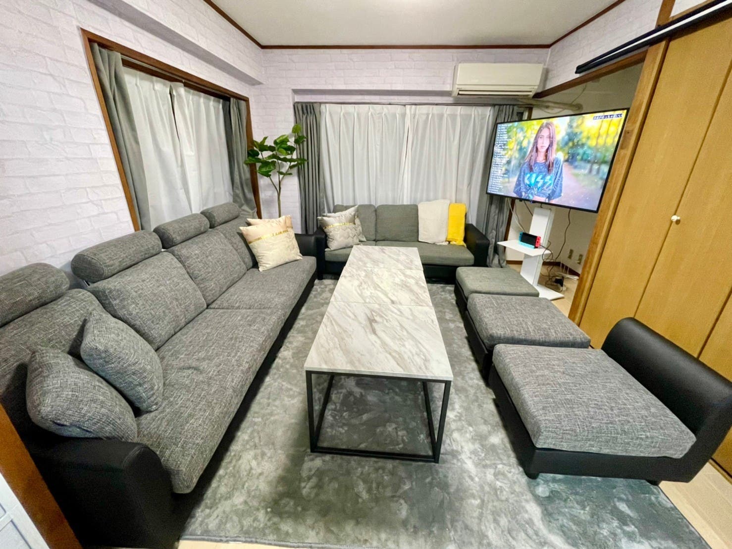 【広いキッチン🍽】駅6分✨最大20名🙆‍♀️100㌅大画面でゲーム・鑑賞🎥24H🌃【alpha_001】の写真12