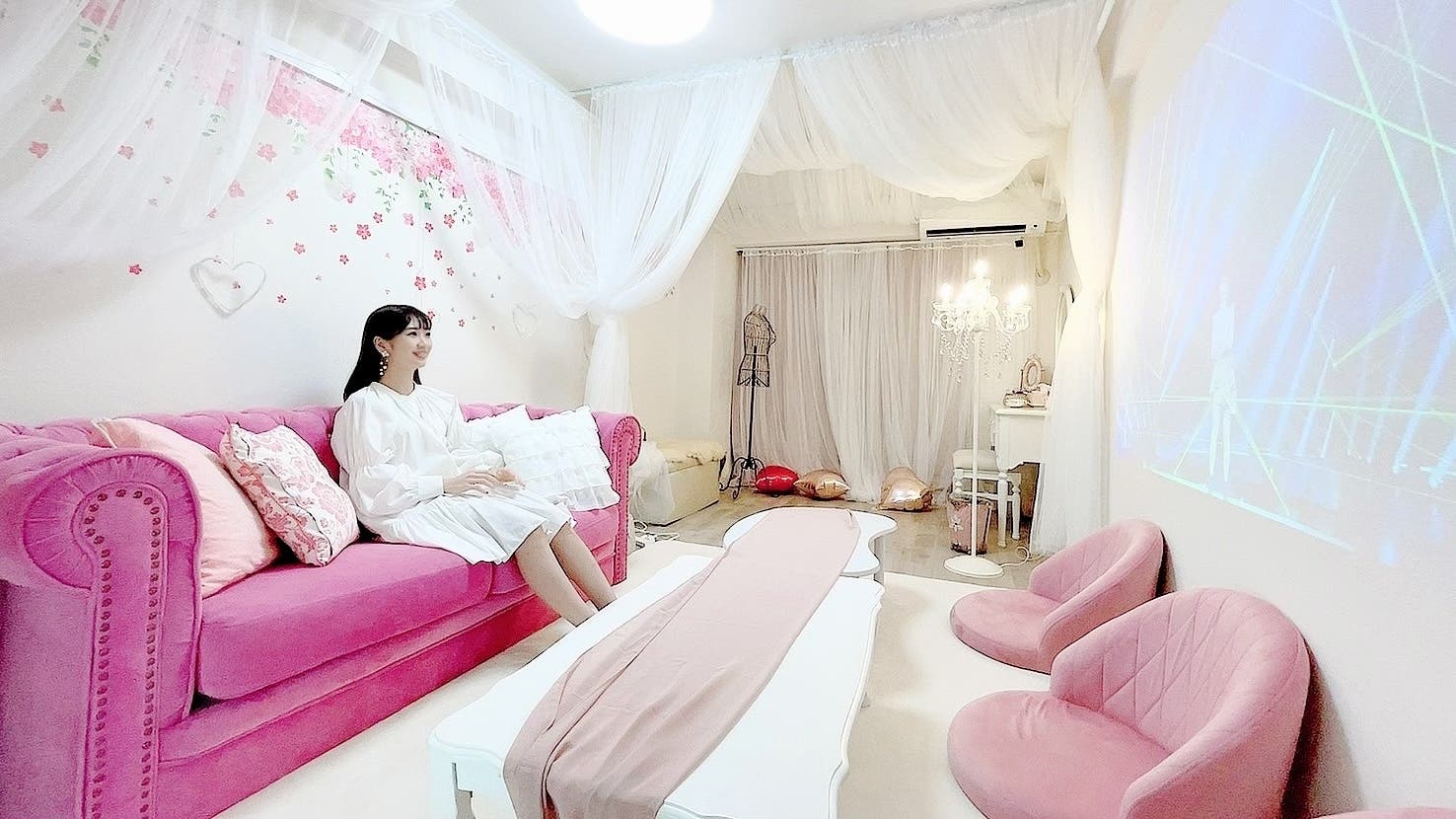 ✨リニューアル記念SALE✨五反田駅3分🎀元SKE🤍設備品無料！大画面で推しを♪推し会・誕生会•女子会•祭壇🎂・撮影24h💕の写真6