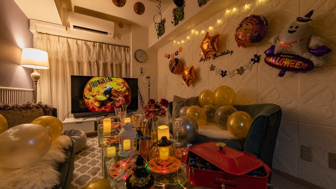 推し活最適オシャレなネオン空間🎈100インチプロジェクター📺駅2分✨🎉撮影📷デート🍷動画視聴✨の写真27