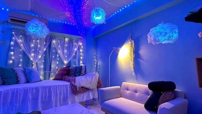 🌸学割&レベチな特割🌸⛄️まるで雲の上にいる新感覚☁️100インチプロジェクター映画見放題🎥大人気ゲーム機、ボドゲ完備🎉の写真2