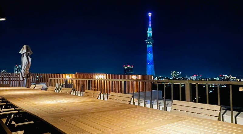 【浅草&上野&蔵前】屋上撮影/ロケ/イベント　スカイツリー&隅田川花火の絶景♪見晴らし絶好♪BBQ♪最大25名♪