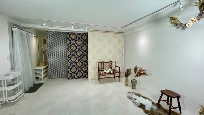 【中野新橋駅徒歩1分】HP完成記念!自然光、全10パターンの背景、アンティーク家具・アーティシャルフラワーの充実した撮影スタジオの写真17