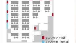 【ROOMs北口駅前店】錦糸町駅 北口徒歩2分 最大44名/光回線/会議/ボドゲ/セミナー/ベット4台/施術/研修【安い・綺麗】の間取り図1