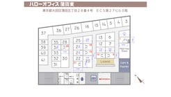 ブース09【蒲田駅5分】オプション料金0円で設備・備品使い放題♪完全個室★無料WiFi♪同フロア内に他のブースあり!の間取り図1