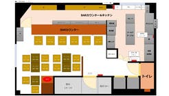 落着いた雰囲気の本格BAR仕様|各種撮影、ロケ、動画配信、会議、セミナーなどに◎|虎ノ門・神谷町、駅徒歩2分!の間取り図1