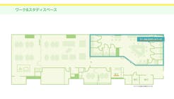 <ミニマルワークスペース亀戸No.4>完全個室⭐️高速Wi-Fi📶モニター🖥テレワーク/Web会議/Zoomの間取り図1