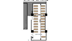 【定員66名】京阪枚方市駅直結!打ち合わせ、会議、試験会場、研修に最適!の間取り図1