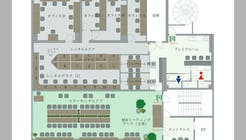【オフィスB】JR奈良駅から徒歩4分の高速Wi-Fi・個別空調完備の4人まで着席できるオフィス空間です!の間取り図1
