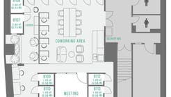 【¥4,400/1h!新横浜駅】8名会議室の間取り図1