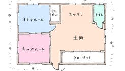 薪ストーブのある小さなおうち/神戸三宮から車20分【広々お庭でBBQ!】【冬も流しそうめん🎋】の間取り図1