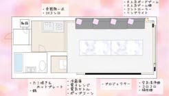 【こたつ🔥導入SALE🈹】③組限定🉐!名駅徒歩5分・非日常感⭐️巨大スクリーンで推し活🍿女子会💗おうちデート🎀の間取り図1