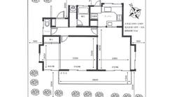 白い小さな一軒家 ハウススタジオの間取り図1