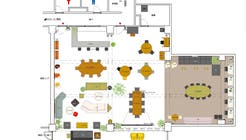 【永田町駅2分・100名対応】セミナー・懇親会・撮影に最適なデザインスペース|212㎡の開放空間の間取り図1