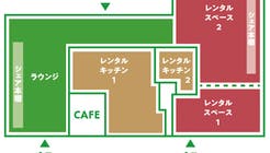 屋内と半屋外で様々な用途で利用可能なレンタルスペース!の間取り図1