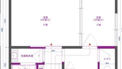 NEW!【小さなおうち貸切🏠】北欧風2K🌲 簡易キッチン有で多用途で利用できる広々スペース💛 の間取り図1