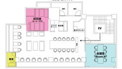 【10名会議室】池袋駅徒歩1分!/モニター/Wi-Fi/充電器/テレワークやWeb会議に最適の間取り図1