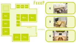 🌟ワークショップ・展示会・趣味会🌟【渋谷駅徒歩1分|60名利用可!】区画分けされたフロアを貸切/Wi-Fi/電源/モニターの間取り図1