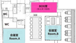【オープン席】五反田駅徒歩3分!フリードリンク/Wi-Fi/充電器/集中したい作業に最適の間取り図1