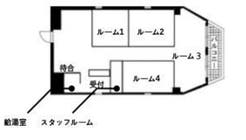 【三宮駅 徒歩4分】三宮最大級のレンタルサロン!エステ・リラク・整体の独立・練習に!1日定額プランあり!の間取り図1