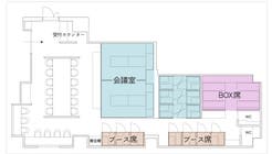 【ブース席】八王子駅徒歩3分/受付スタッフ常駐で安心サポート◎/電源Wi-Fiドリンクバー完備/商談勉強会Web会議の間取り図1