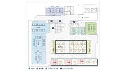 【大宮駅東口徒歩2分】4周年CP10%OFF✨半個室・ソファ席/WiFi無料・モニター「relark大宮」オープンスペースの間取り図1