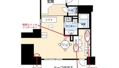 【勾当台公園駅徒歩5分】65㎡ マンションスペースの間取り図1