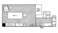 【町田徒歩4分】完全個室レンタルサロン✨エステ・整体・ネイル|電動昇降ベッド|備品充実|ドリンク無料|調光ライトの間取り図1