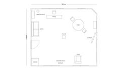 【本町駅5分】窓から見えるヨーロッパ調の景色が特徴の、白を基調とした撮影や展示会に適したギャラリースペースの間取り図1