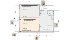 代官山駅徒歩1分|白壁×モルタル×無垢床。The TENTが運営する温かみとクールさを兼ね備えた都会的なレンタルスペースの間取り図1